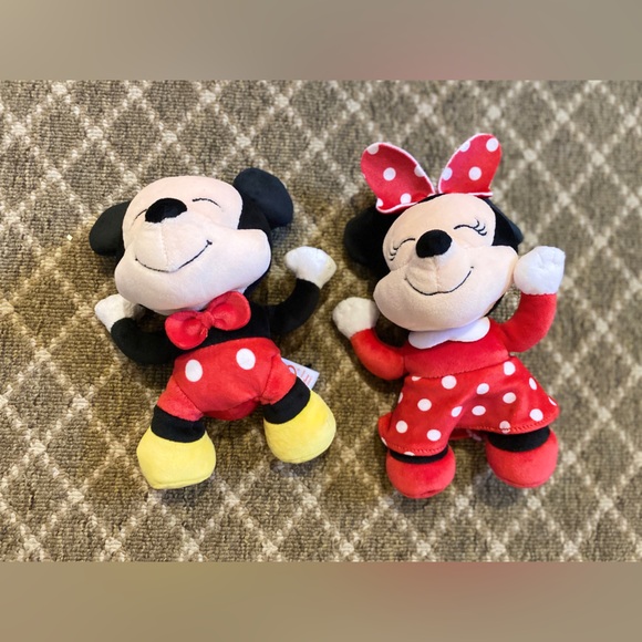 Disney | Toys | Disney Ty Mickey And Minnie Mouse Plush Toy Set Small ...